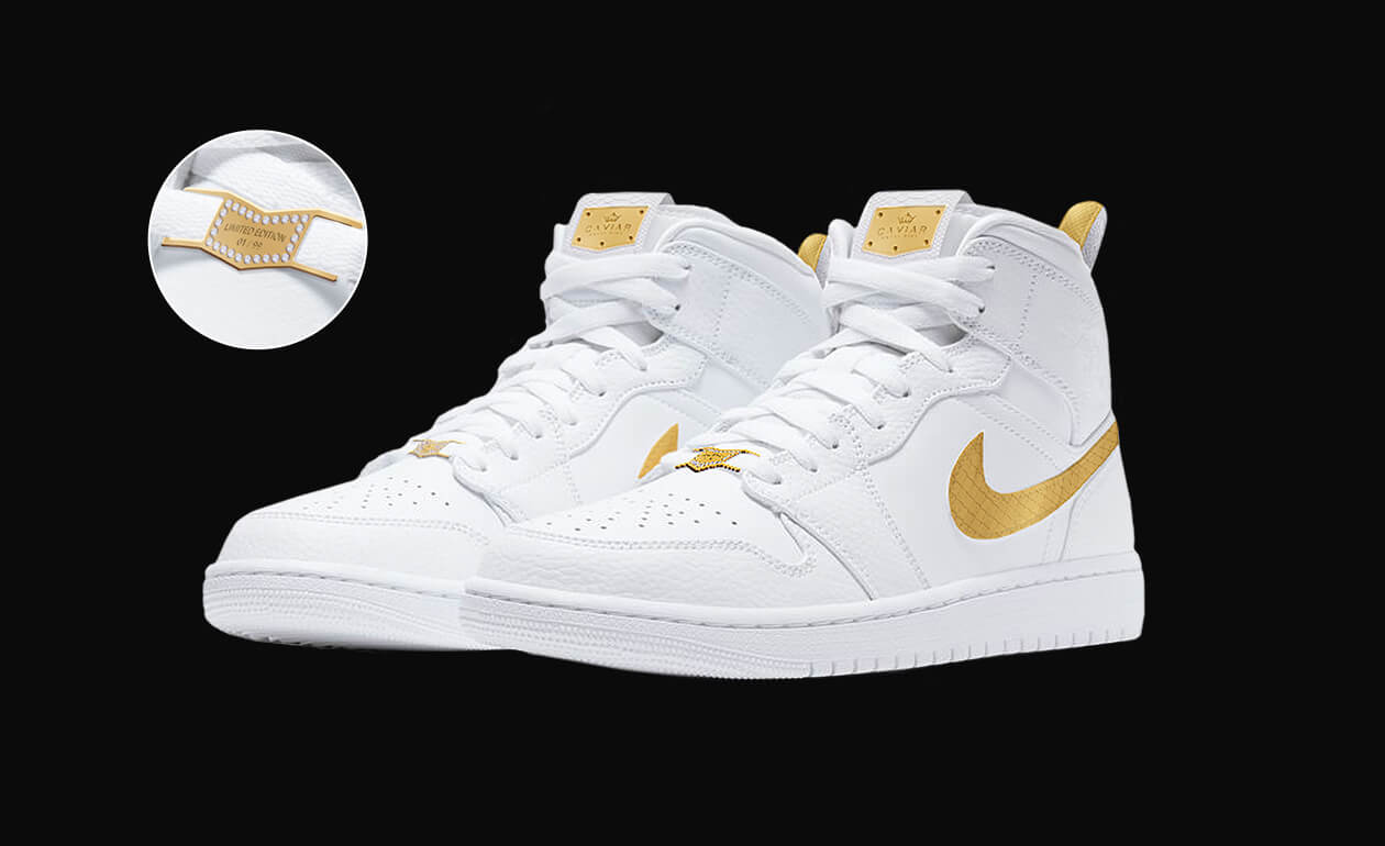 Caviar x Nike Air Jordan "Victory Gold" : Une édition faite d'or et ...