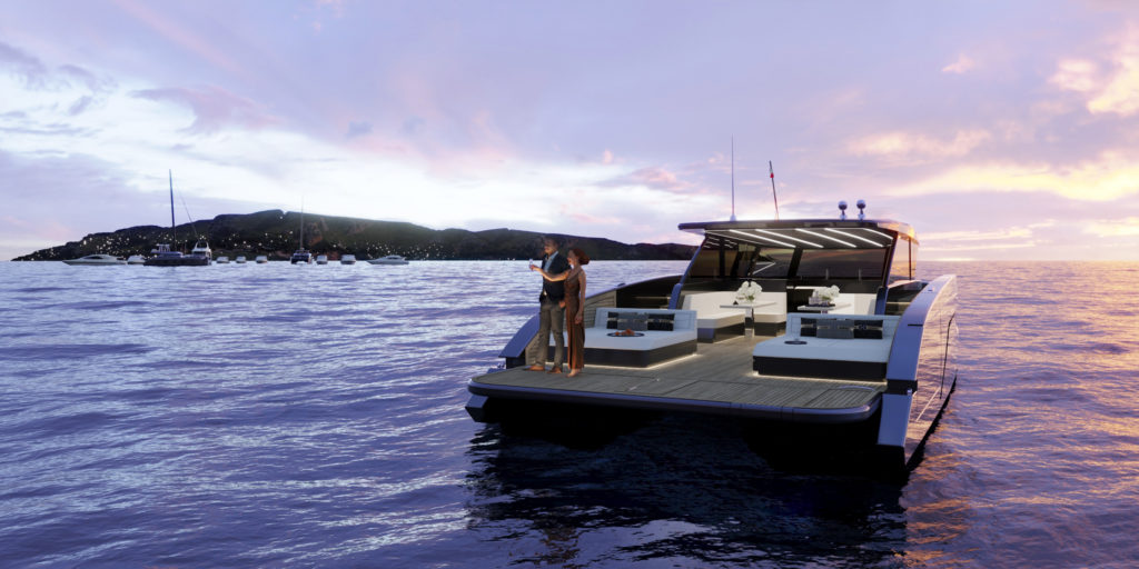 55 Open Sunreef Power : Un yacht hybride à l'allure futuriste