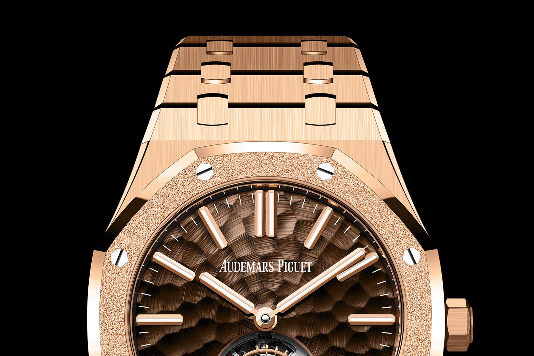 Audemars Piguet Tourbillon Volant Royal Oak : Un Or Rose 18 carats ...