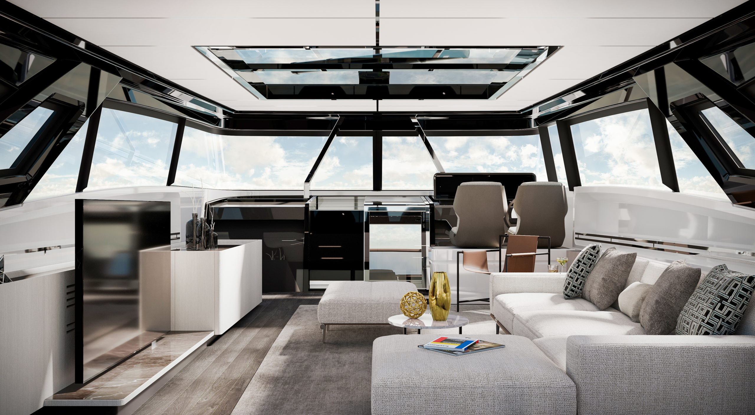 Ferretti Yachts 1000 Skydeck : Entre luxe et polyvalence