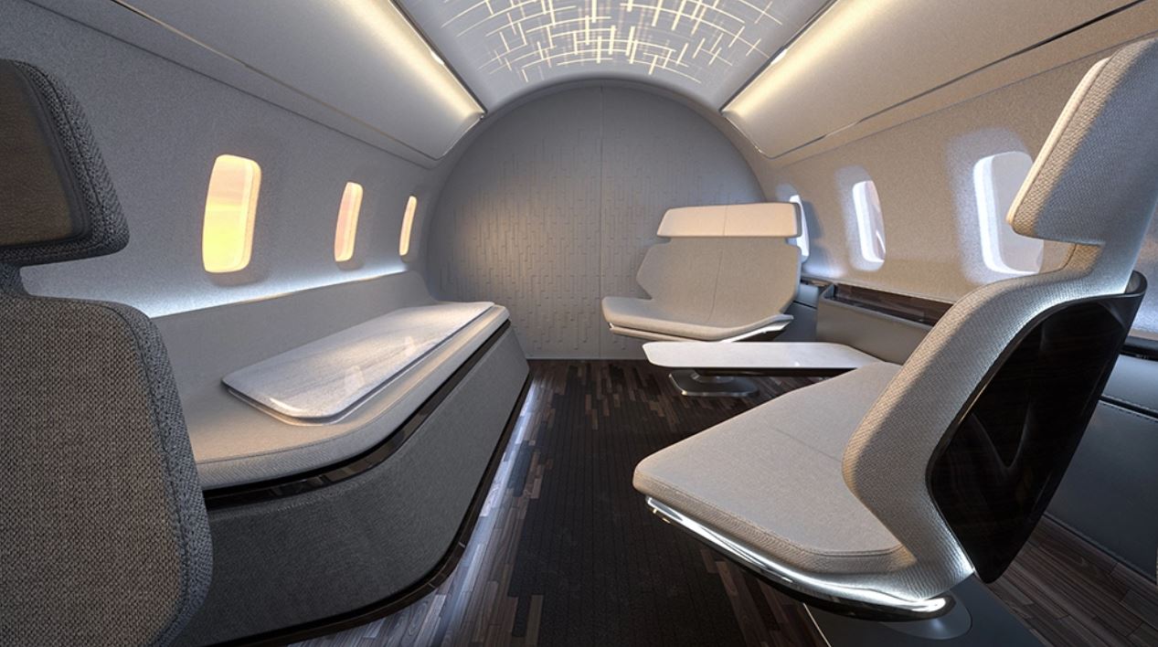 F/List Shapeshifter : L'intérieur d'un Jet Privé futuriste