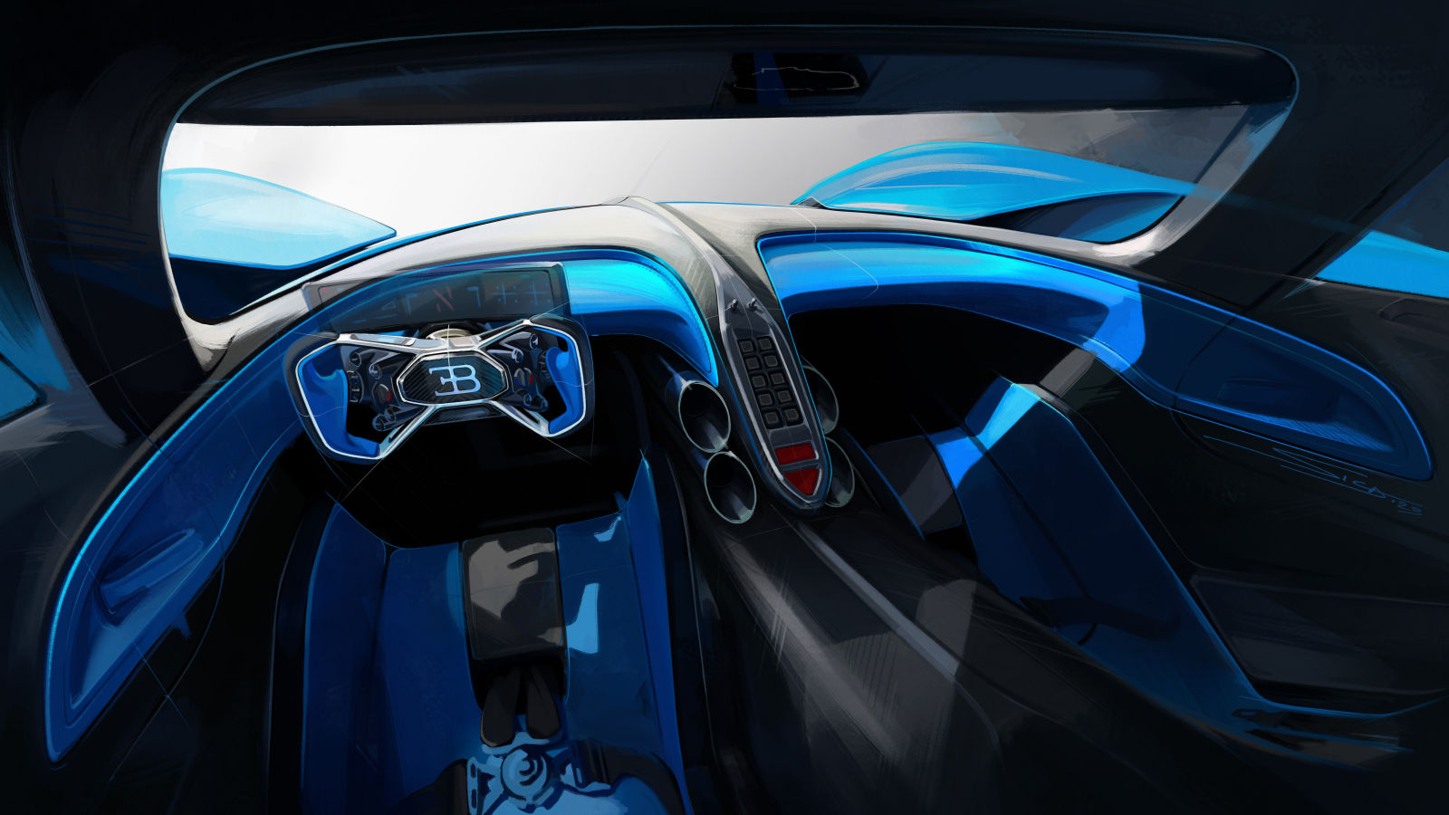 Bugatti Bolide : Un intérieur somptueux inspiré du sport automobile